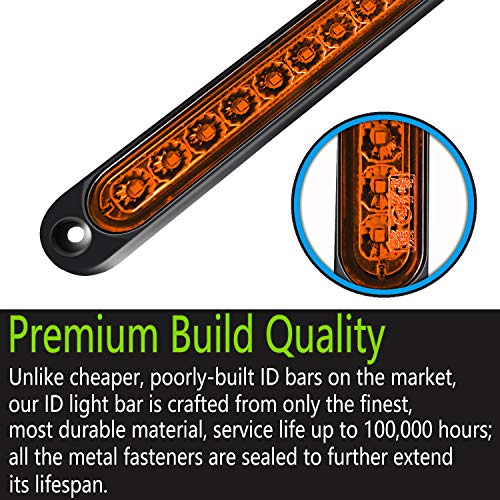 Snapklik.com : 2 Pack 10 15 LED Trailer Identification Light 9 To 30 ...