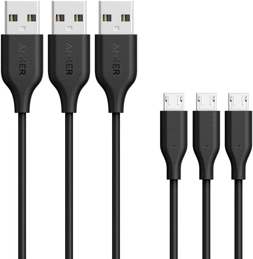 Amazon.com: Anker [3-Pack Powerline Micro USB Cable (3ft), Charging ...