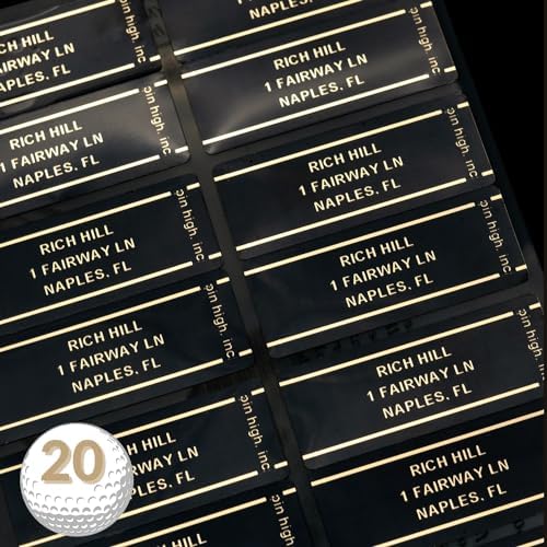 Amazon.com: PIN HIGH: Personalized Golf Club Labels | Weatherproof ...