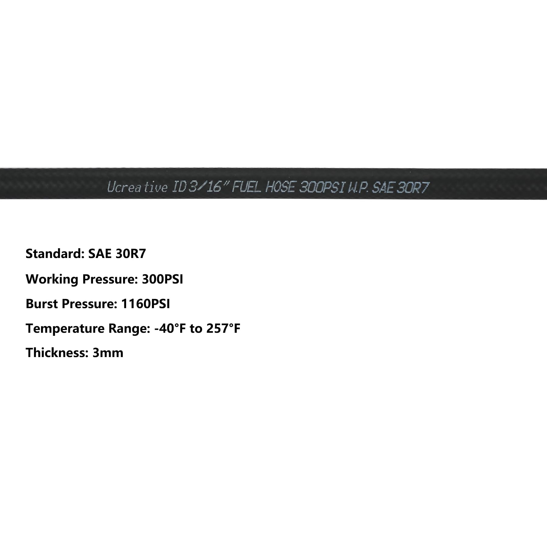 Snapklik.com : 3/16 Inch X 5FT Fuel Line Hose Push Lock Fuel Hose ...