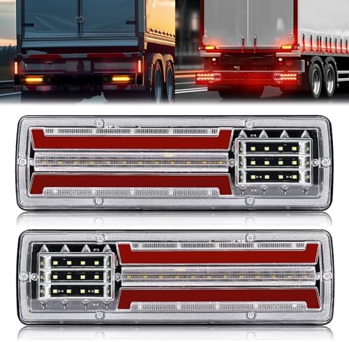 NWpangu 12V Truck Rear Lights, 62-LED Trailer Rear Lighting Multi ...
