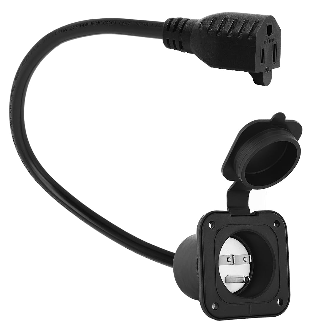 Amazon.com: DEALTUS Household 15AMP 125V Flanged Power Inlet with ...