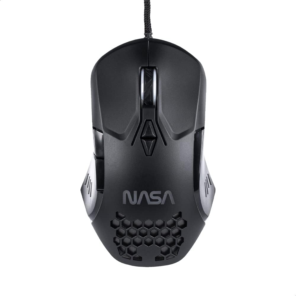 Amazon.com: TECHZONE NASA RGB Gamer Mouse Black Wired USB with ...