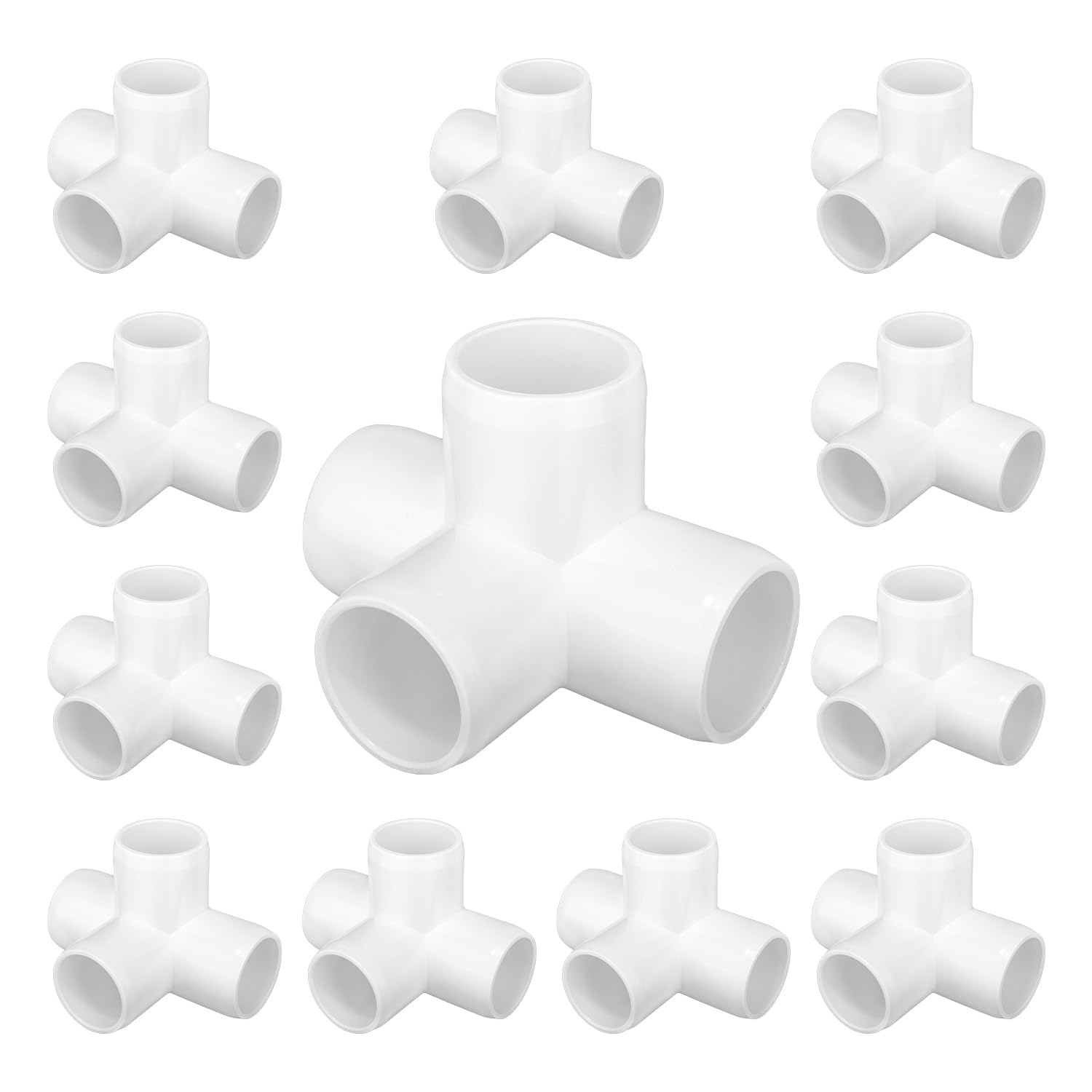 Amazon.com: 4 Way PVC Fittings 1 Inch[12 Pack ], Furniture Grade Pipe ...