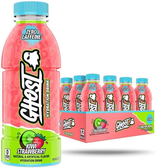 Amazon.com : Ghost Hydration Drink- Kiwi Strawberry - Pack of 12, 16.9 ...