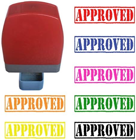Amazon.com : Approved Self Inking Rubber Stamp - Green Ink Color ...