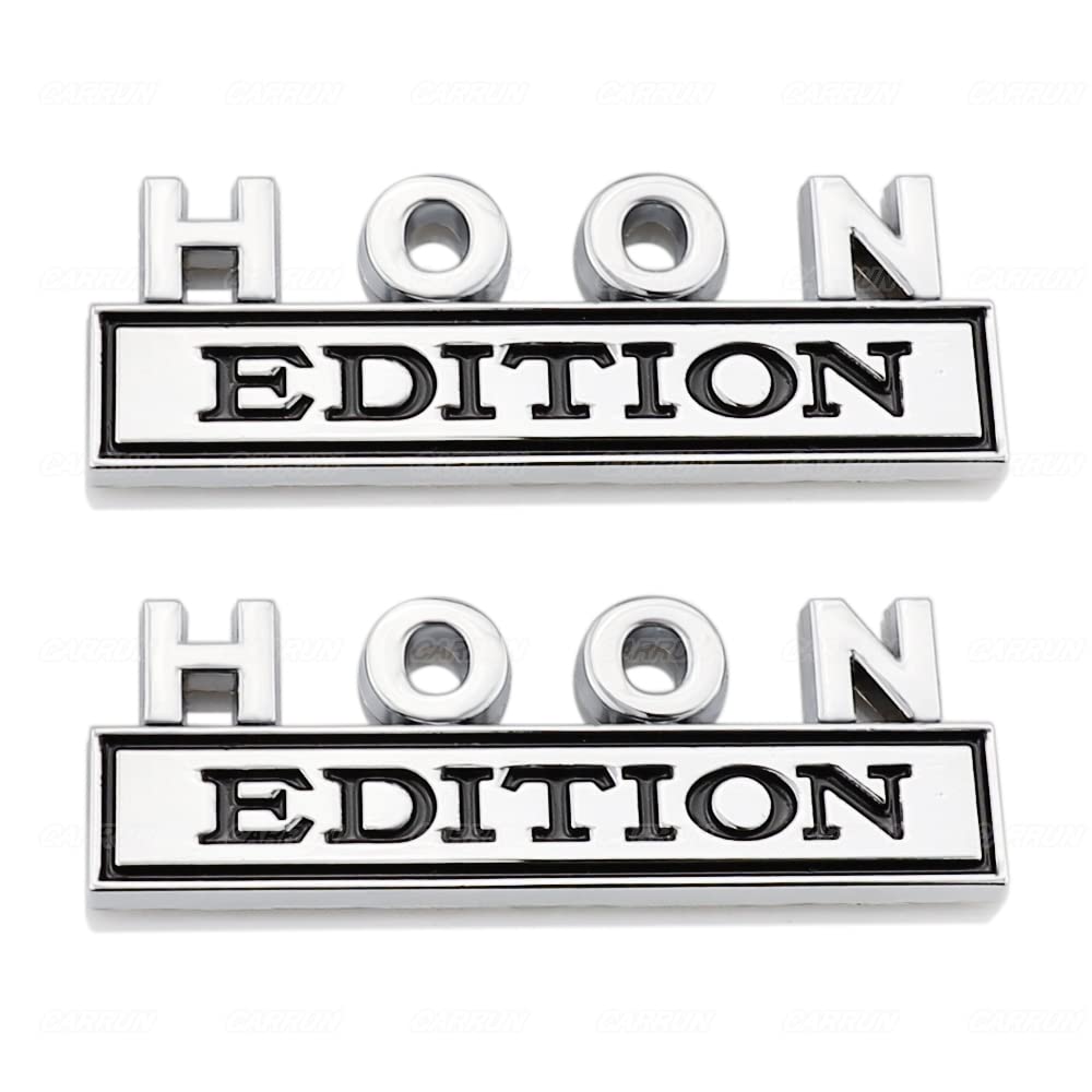 Snapklik.com : 2 Pcs Hoon Edition Emblem Car Side Rear Front Hood Trunk ...