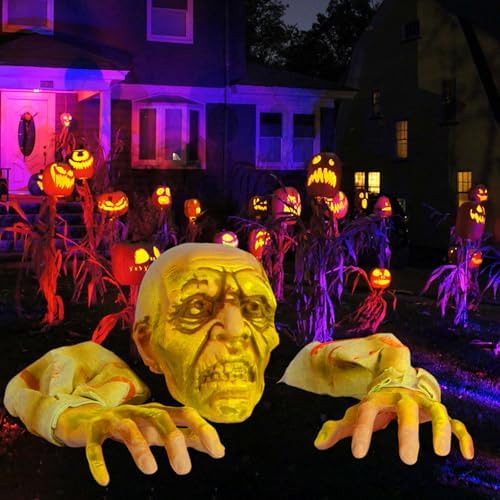 Amazon.com: VATOS Halloween Outdoor Decoration Groundbreaker - Skeleton ...
