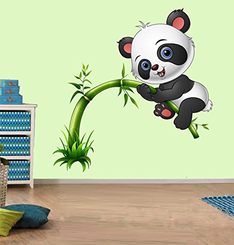 SRGindia 'Cute Panda On Tree' Wall Sticker (Vinyl, 50 cm x 5 cm x 5 cm ...