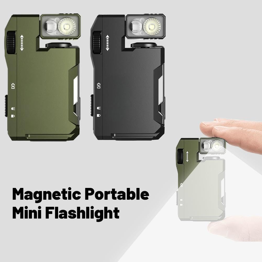 EDC Flashlight G5 Rechargeable - 400 Lumens Magnetic Keychain Light ...