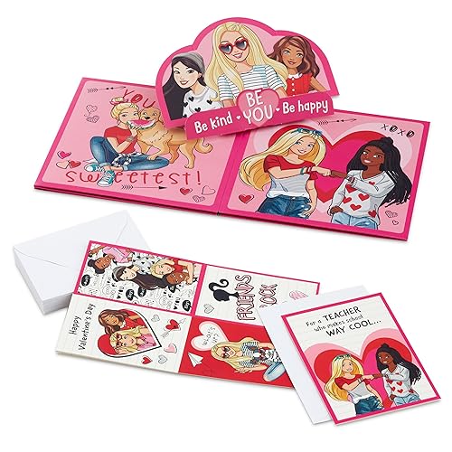Snapklik.com : Barbie Valentines Day Cards For Kids And Pop Up Mailbox ...