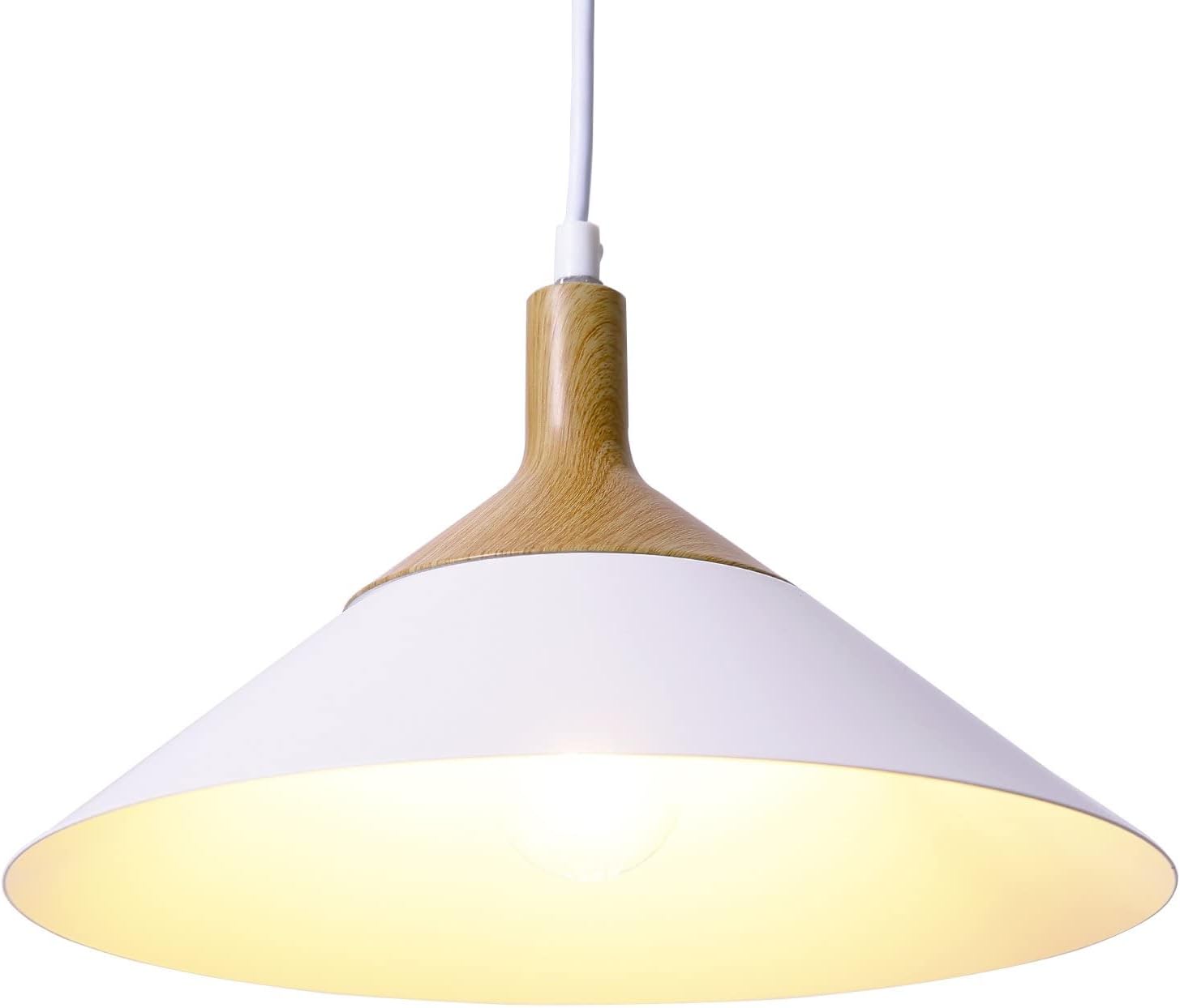 Amazon.co.jp : LOWYA ロウヤ 照明 ペンダントライト シーリングライト LED M 幅32 ナチュラル/ホワイト : ホーム＆キッチン