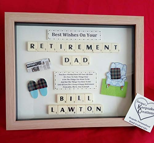 PERSONALISED RETIREMENT GIFT FRAME KEEPSAKE MALE : Amazon.co.uk: Home ...