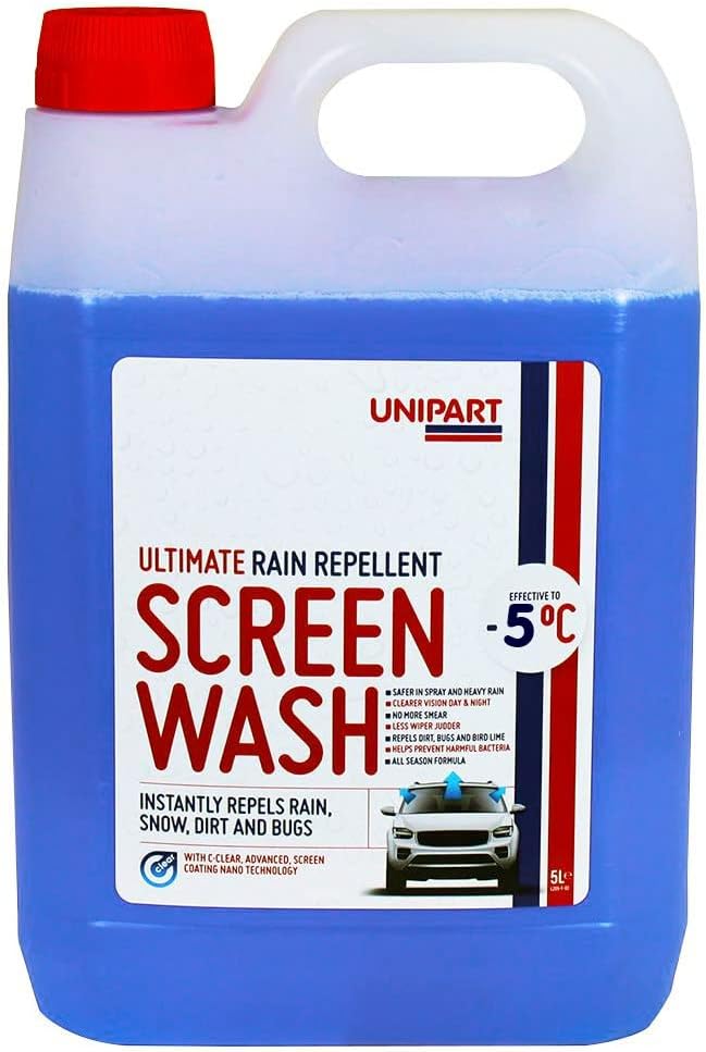 Unipart Ultimate Rain Repellent Screen Wash - 5 Litres : Amazon.co.uk ...