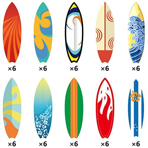 Snapklik.com : Outus 60 Pcs Surfboard Cutouts Decor Surfboard Wall ...