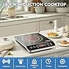 Amazon.com: CUSIMAX Induction Cooktop,1800W Portable Induction Burner ...