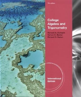 College Algebra and Trigonometry: AUFMANN: 9781439049396: Amazon.com: Books