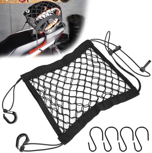 Amazon.com: JIAYAN 10''x11'' Latex Elastic Bike Cargo Net with 4 Metal ...