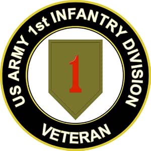 Amazon.com - U.S. Army Veteran 1st Infantry Division Waterproof Vinyl ...