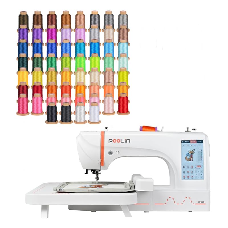 Amazon.com: POOLIN EOC06 Embroidery Machine 7.9x11 Inches Large Area for Clothing, Computerized ...