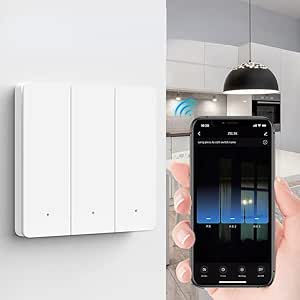 Amazon.com: Smart Light Switch No Neutral Wire No Capacitor Needed ...