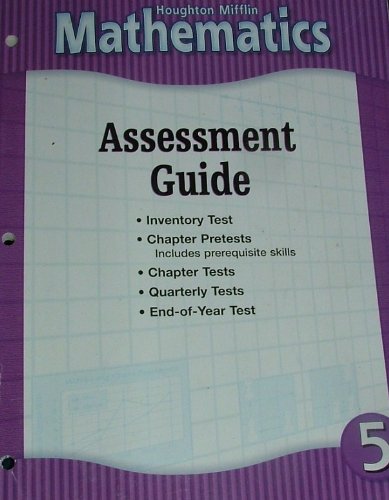 Houghton Mifflin Mathematics: Level 5: Assessment Guide: Editor-Houghton Mifflin: 9780618099061 ...