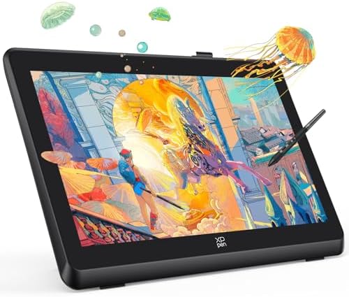XPPen Artist 22 Plus Graphics Tablet with 21.5-inch Fully-lamintaed ...