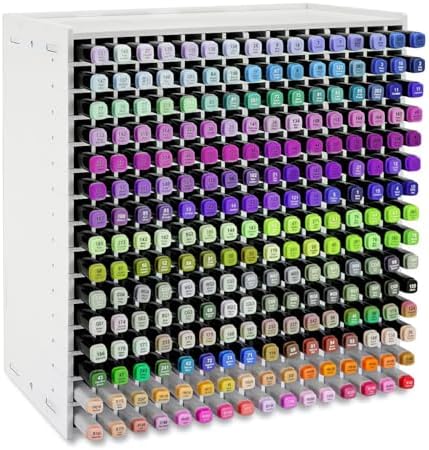 Amazon.com: Ohuhu Bamboo Marker Organizer, Desktop Storage Hold 224 ...