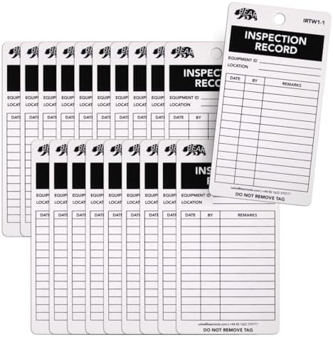 50 Pcs Safety Inspection Stickers 8.5×2 Inch Green Safety Inspection ...