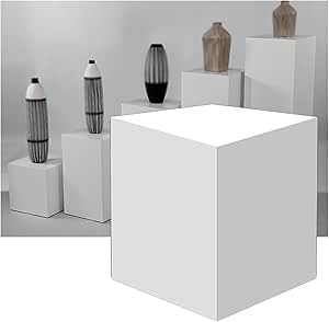 Amazon.com: LVLDAWA Round Cylinder Pedestal Display, Cube Sculpture ...