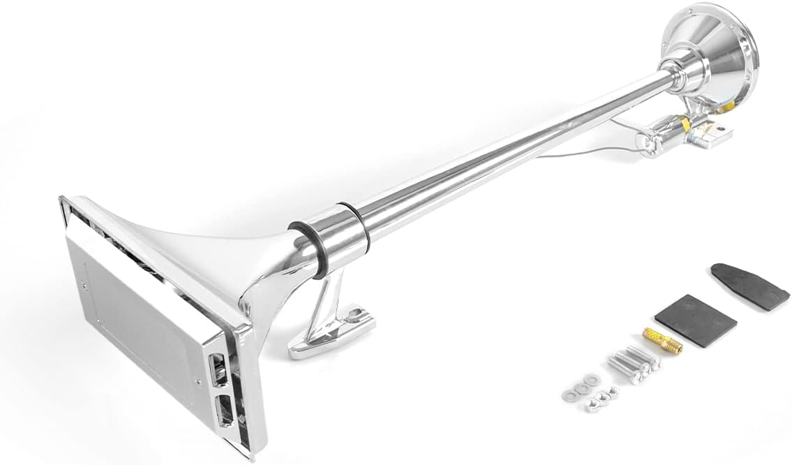 Amazon.com: SEPEY Truck Air Horn 58cm 150DB Single Trumpet Horns Kit ...