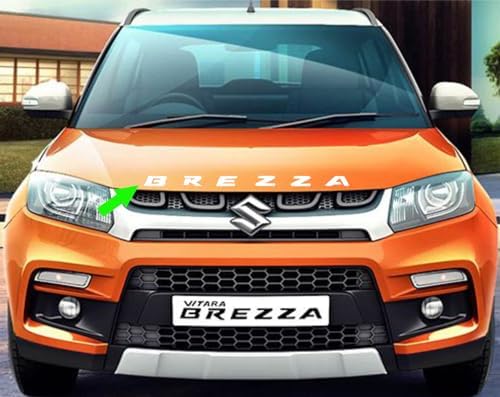 Carlooks BREZZA 3D Letters 3D Logo Name Alphabets for Car Bonnet ...