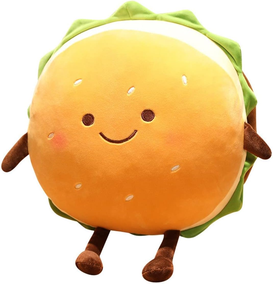 Amazon.com: Goylmc Hamburger Plush Toy - Hamburger Stuffed Toys - Cute ...