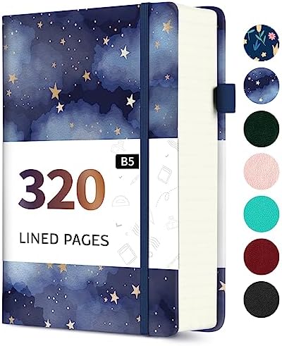 Amazon.com : Journal Notebook For Writing,320 Pages Lined Hardcover ...