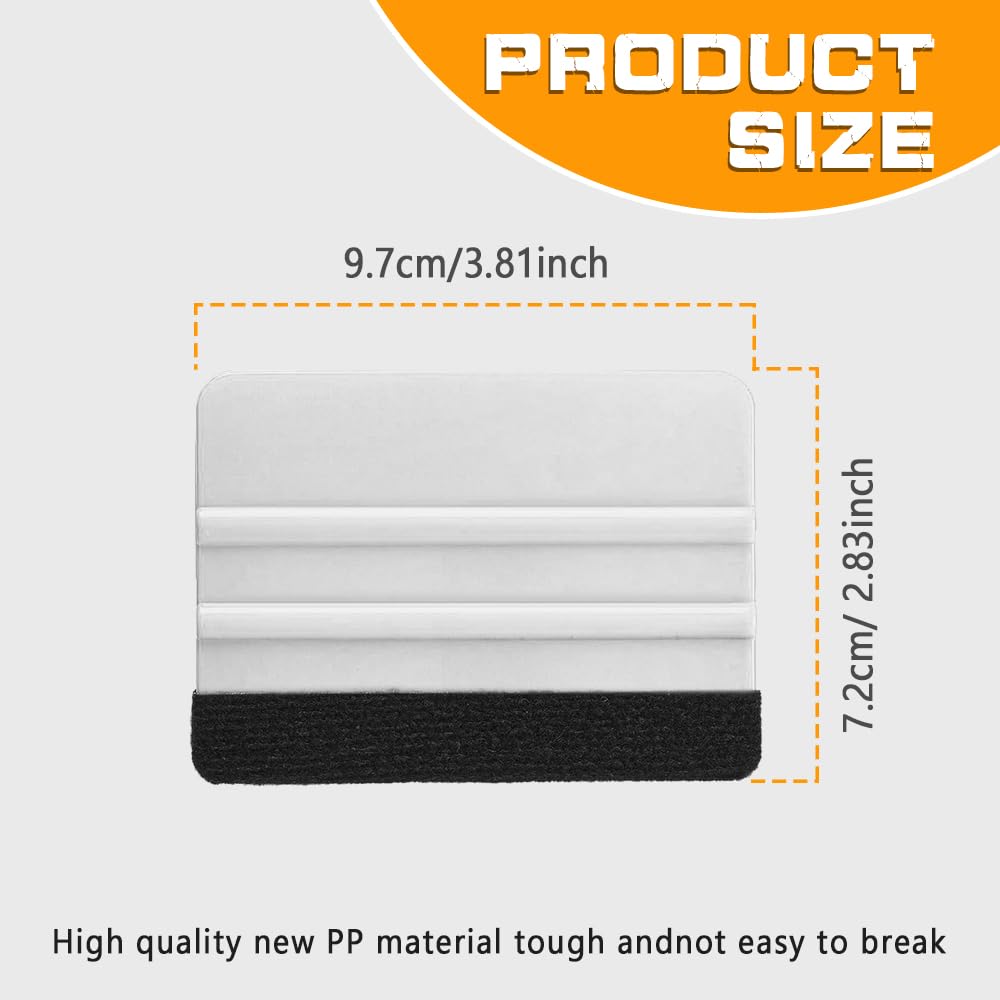 Snapklik.com : Middrivr Plastic Felt Edge Squeegee, Felt Squeegee For ...