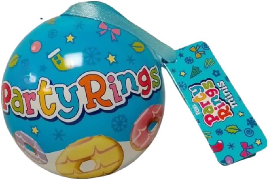 Festive Biscuit Treat Sphere with 2 Mini Biscuit Packs Inside – Metal ...