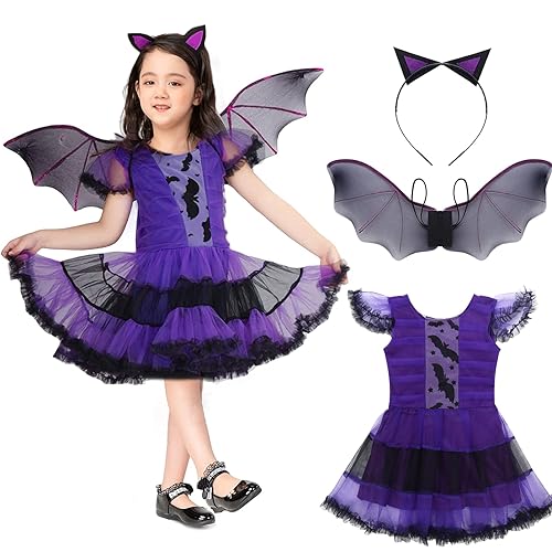 Bat Costume Children Girls Halloween Costume Kids Halloween Costume ...