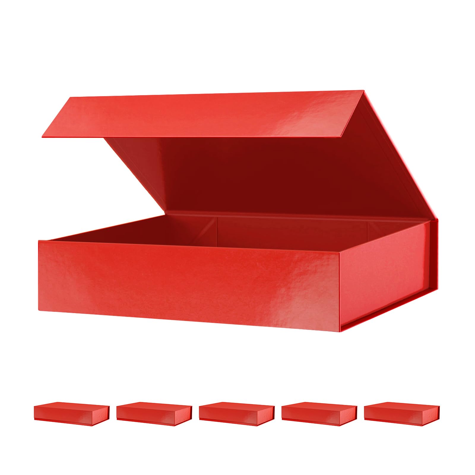 Amazon.com: PACKHOME 6 Christmas Gift Boxes 11x7.8x2.3 Inches, Gift ...