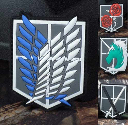 Buy A-ttack on T-itan Scout Regiment Survey Corps PVC Morale Patch ...