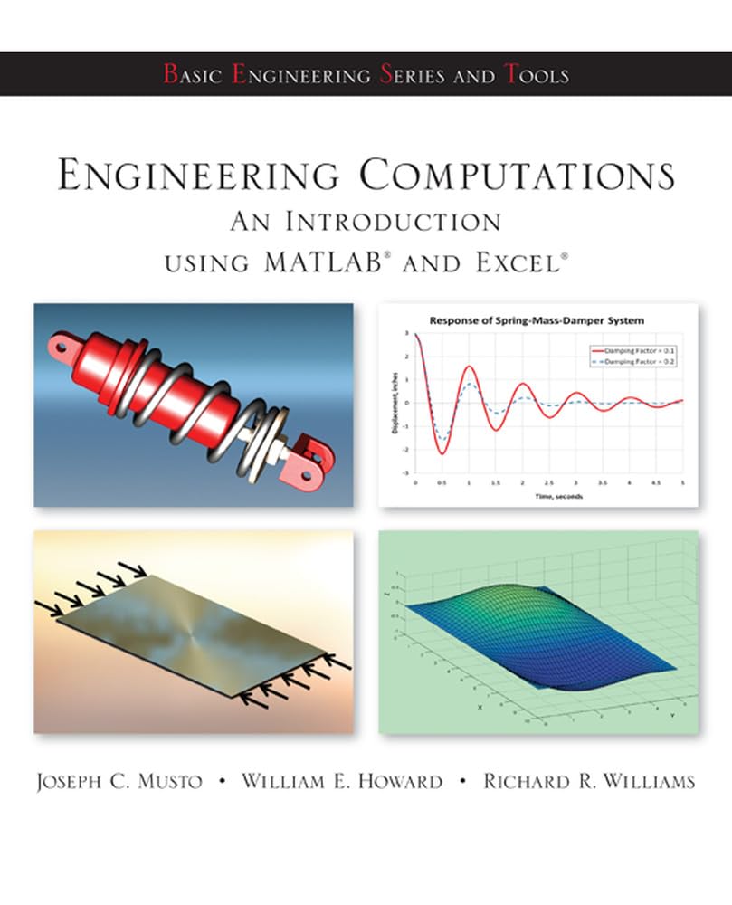 Engineering Computation An Introduction Using Matlab And Excel Musto Joseph Howard William