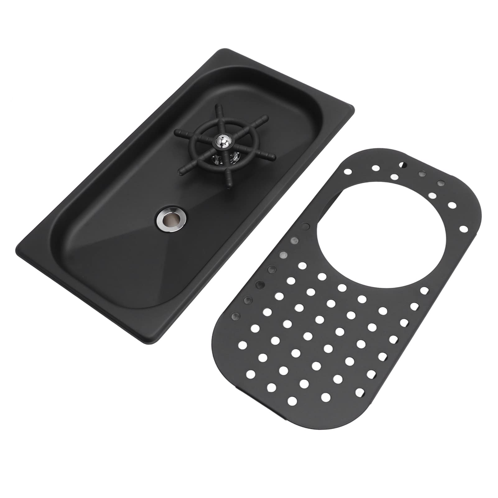 Amazon | ピッチャーリンサー、コーヒーショップ用埋め込み節水304ステンレス鋼ガラスリンサーカップウォッシャー (ブラックA) | Yosoo | 蛇口用カートリッジ 通販