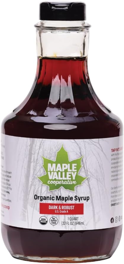Amazon.com : Maple Valley 32 oz. Organic Maple Syrup - Grade A Dark ...