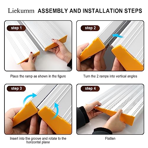 Snapklik.com : 2 H X 35.4 W 1700LBS Capacity Splicable Ramp, Threshold ...