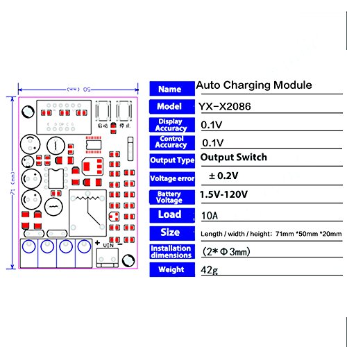 3.7-96V 10A Battery BMS Charging Controller Module, Automatic Charging ...