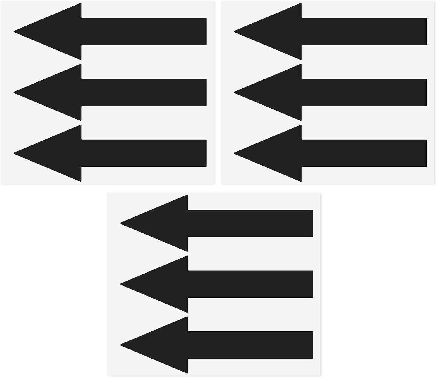 Amazon.com: 9 Pcs Black Arrow Stickers for Signs 7.8" Adhesive Arrows ...