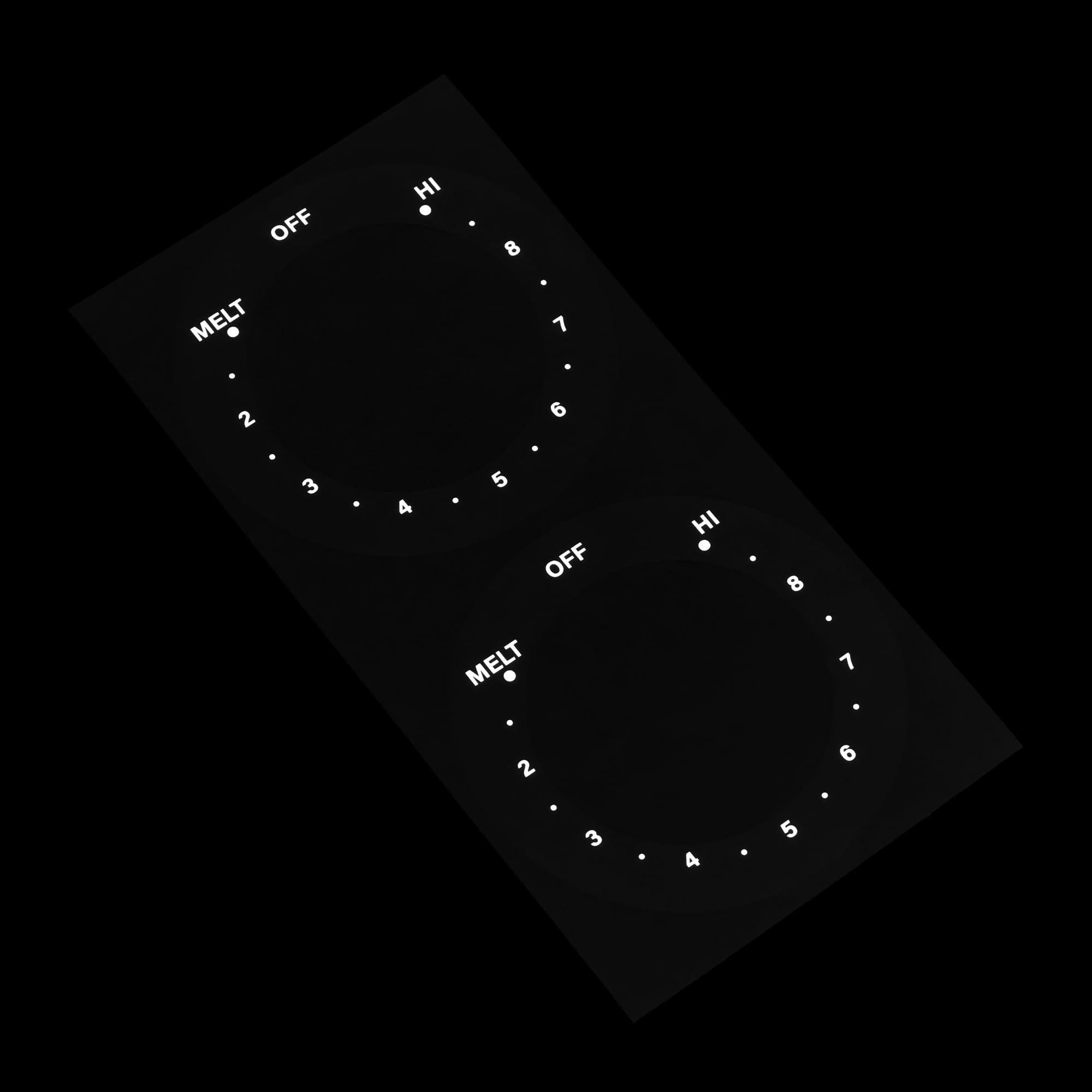 Amazon.com: HALLMERS 2X Cooktop Off-Melt-Hi Counter-Clockwise Dial ...