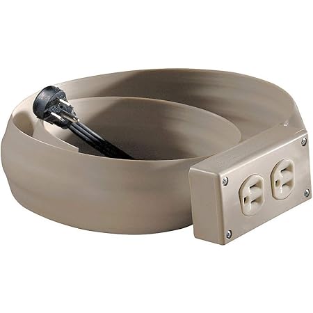 Electriduct Lay Flat Electrical Power Extension Cord Duplex Receptacle ...