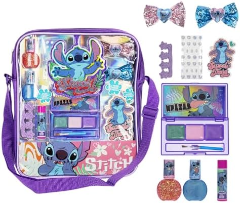 Amazon.com: Disney Lilo and Stitch Makeup Filled Shoulder Bag Includes ...