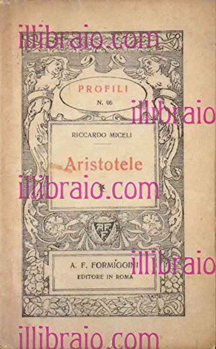 Amazon.com: Aristotele (Profili N. 96): MICELI Riccardo -: Books