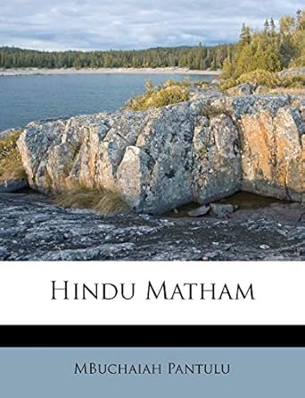 Hindu Matham : Pantulu, Mbuchaiah: Amazon.de: Bücher